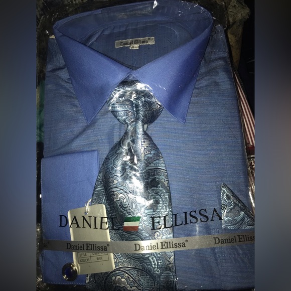 Daniel Ellissa | Shirts | Daniel Ellissa Mens French Cuff Shirt Brand ...